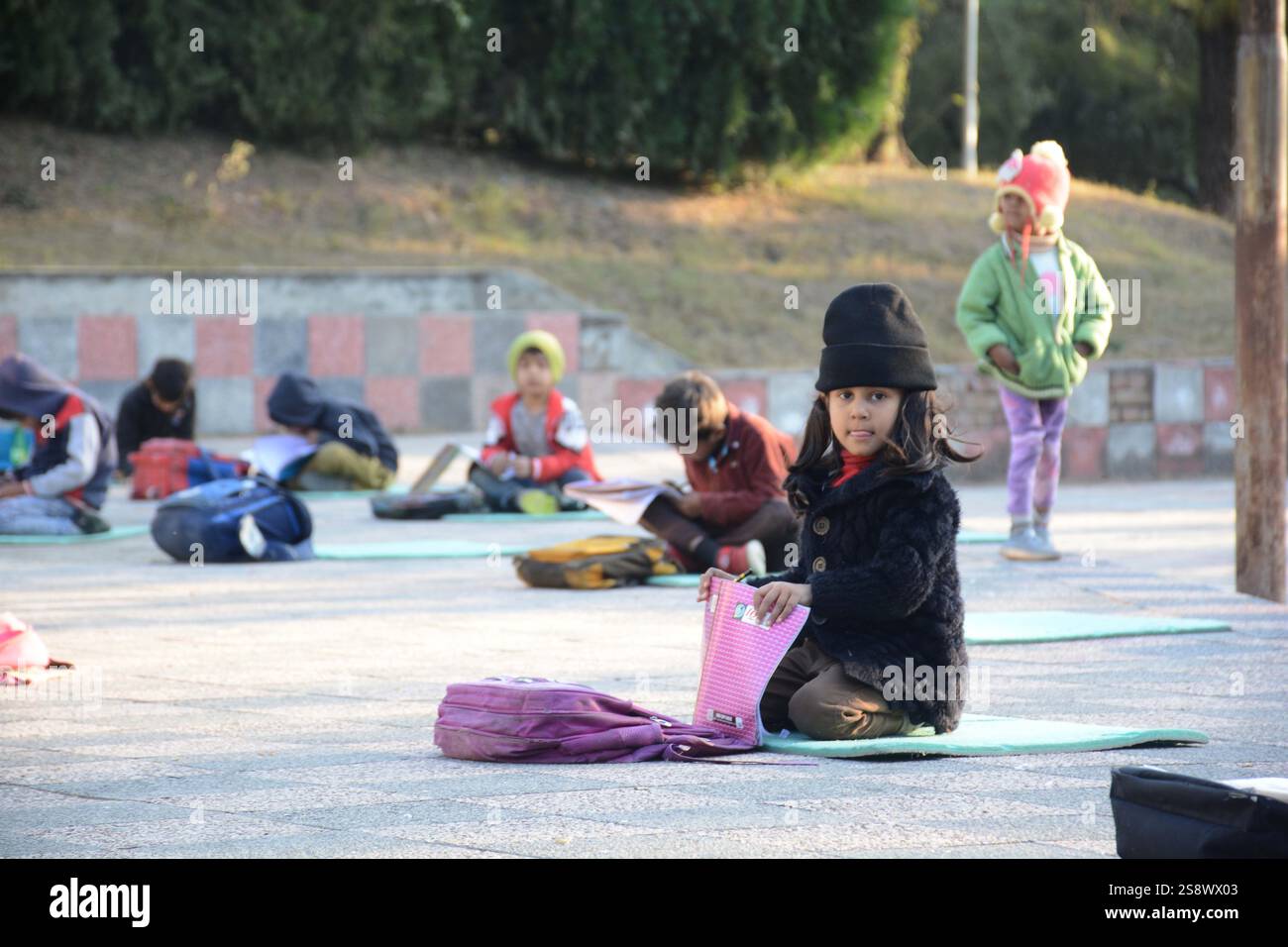 Islamabad, Pakistan. 23rd Jan, 2025. Muhammad Ayub has been running his free school for street ...