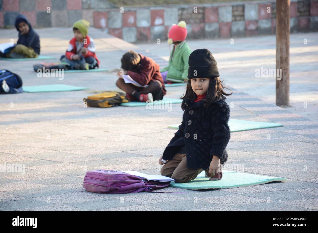 Islamabad, Pakistan. 23rd Jan, 2025. Muhammad Ayub has been running his free school for street ...