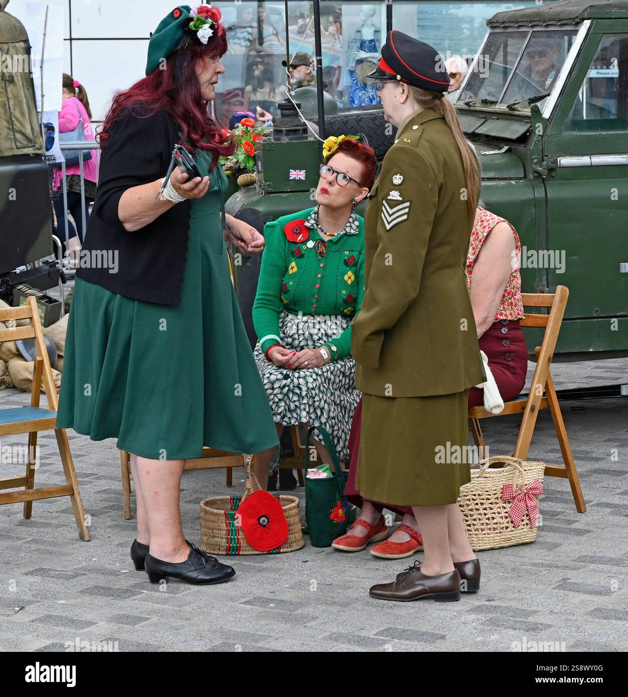 80th Anniversary of D-Day celebrations outside the Victoria Shopping ...