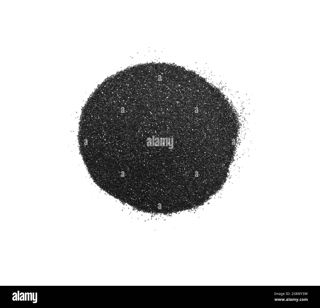 Sandy beach for black background Cut Out Stock Images & Pictures - Alamy