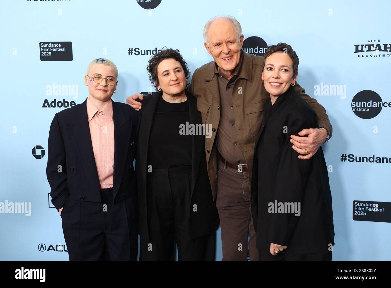 Ut. 23rd Jan, 2025. Aud Mason-Hyde, Sophie Hyde, John Lithgow, Olivia ...
