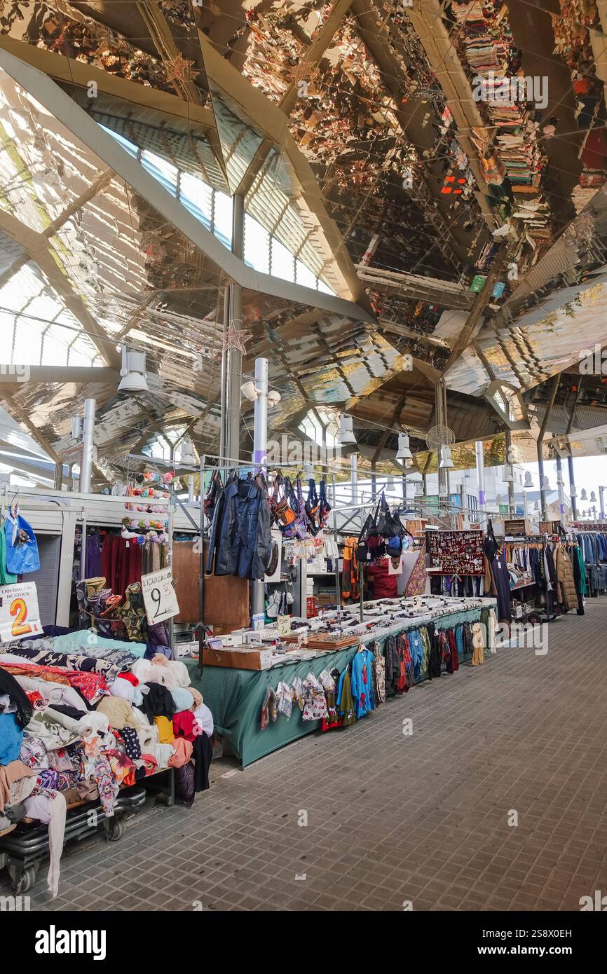 Els Encants Market, the largest flea market in Barcelona, has over 500 ...