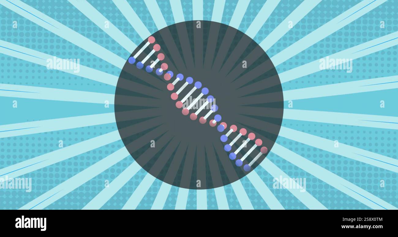 Dna structure spinning over molecular hi-res stock photography and ...