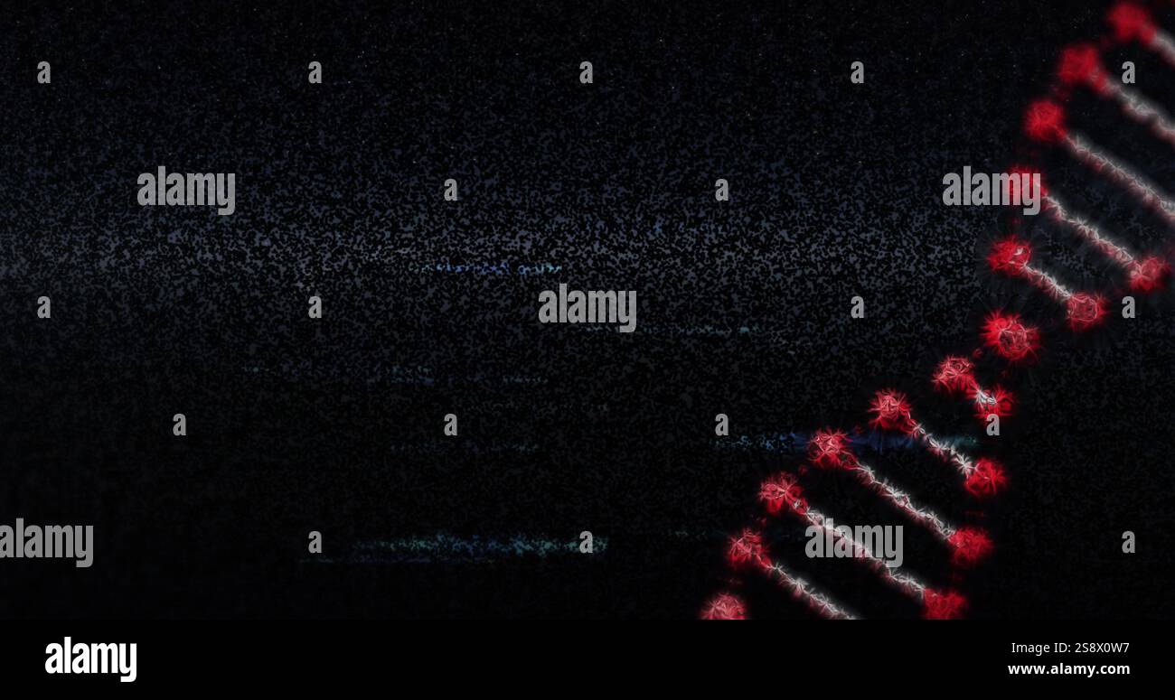 Image of dna strand and data processing Stock Photo - Alamy
