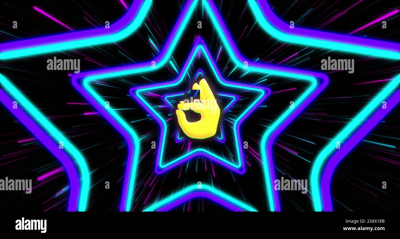 Neon star hi-res stock photography and images - Alamy