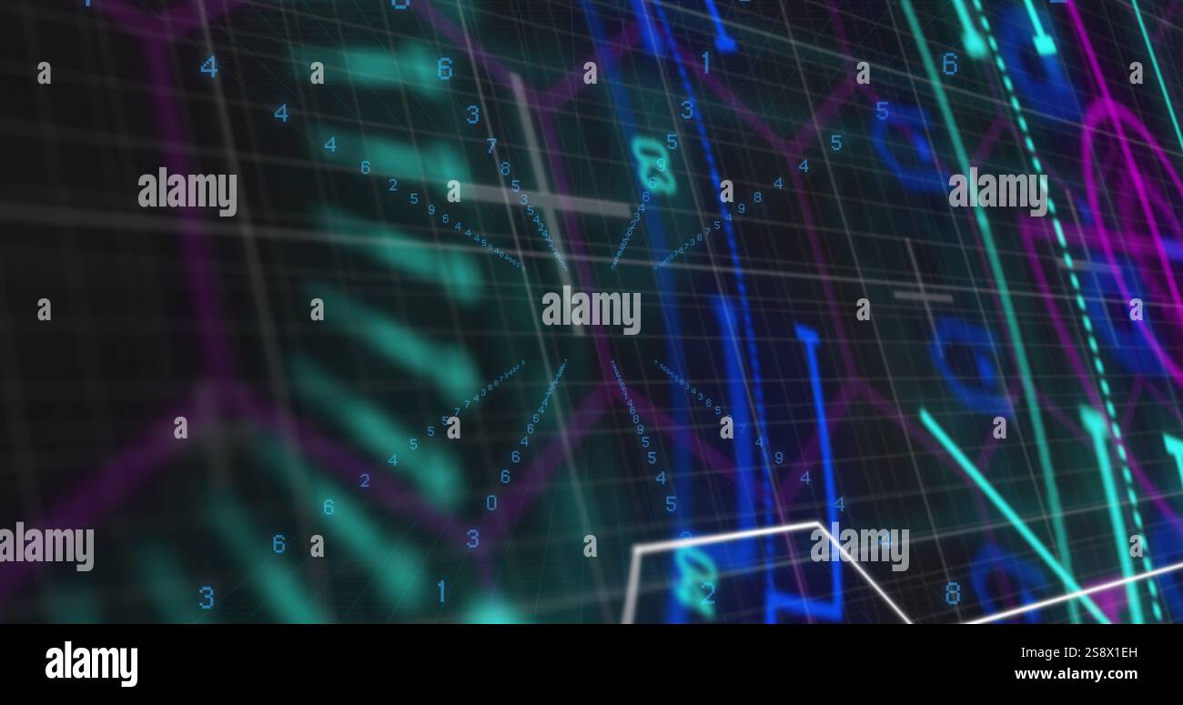 Image of scope scanning with digital data processing Stock Photo - Alamy
