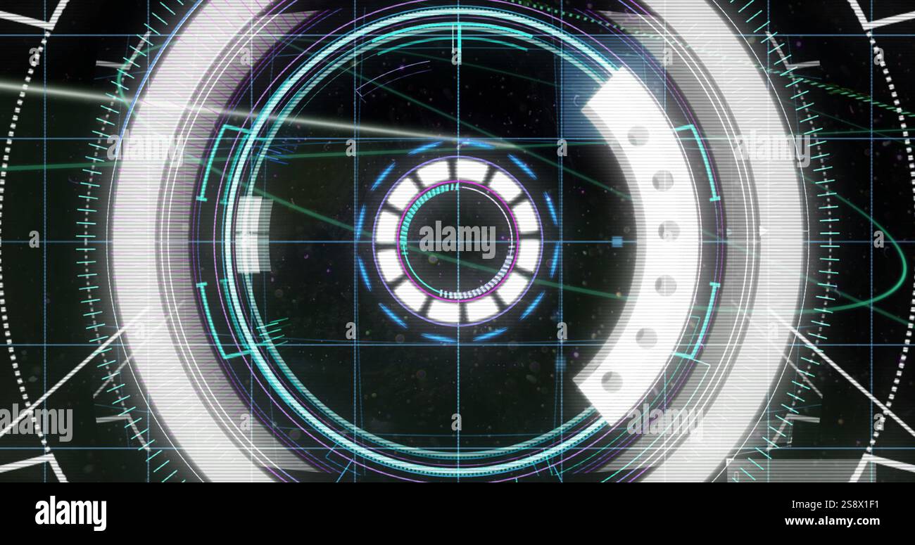 Image of scope scanning with digital data processing Stock Photo - Alamy