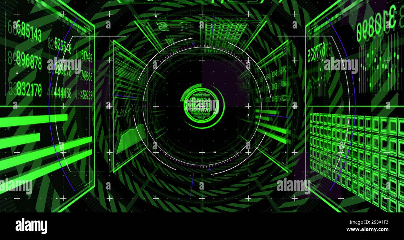 Image of scope scanning with digital data processing Stock Photo - Alamy