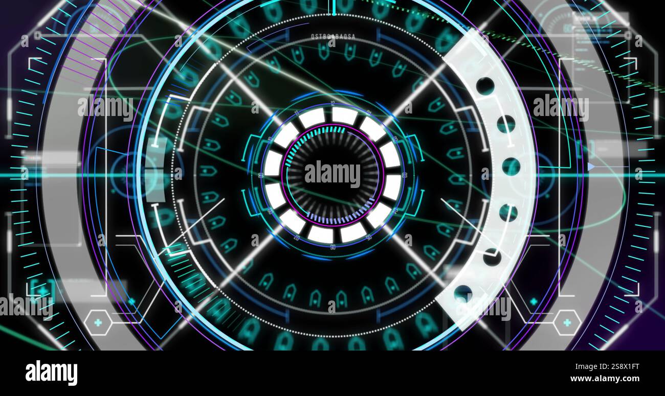 Image of scope scanning with digital data processing Stock Photo - Alamy