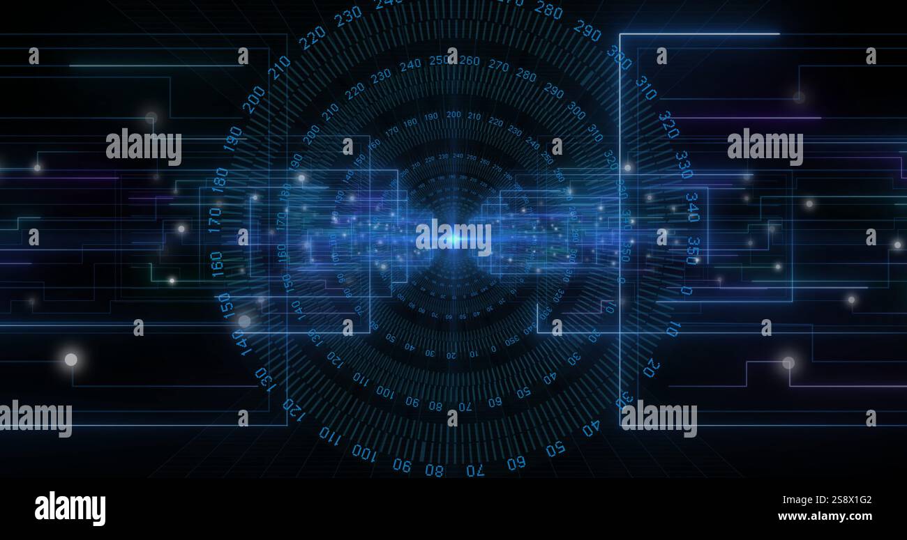 Image of scope scanning with digital data processing Stock Photo - Alamy