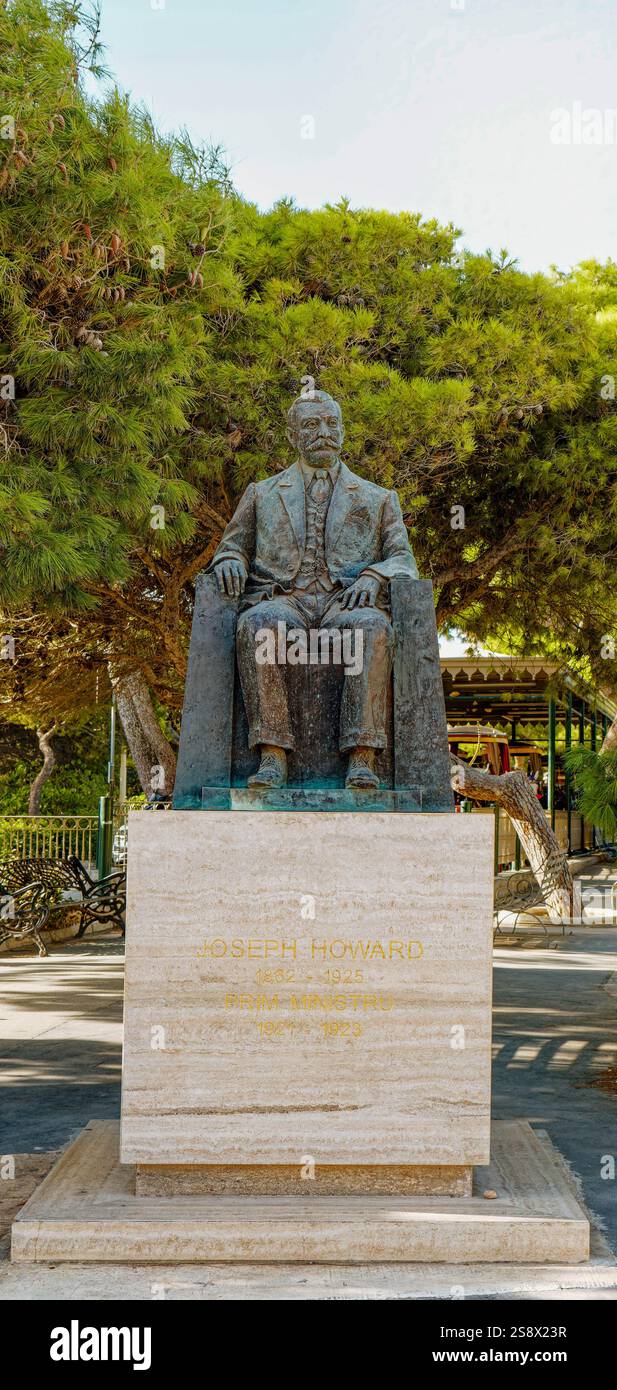 Statue of Joseph Howard in Vallatta Malta Stock Photo - Alamy