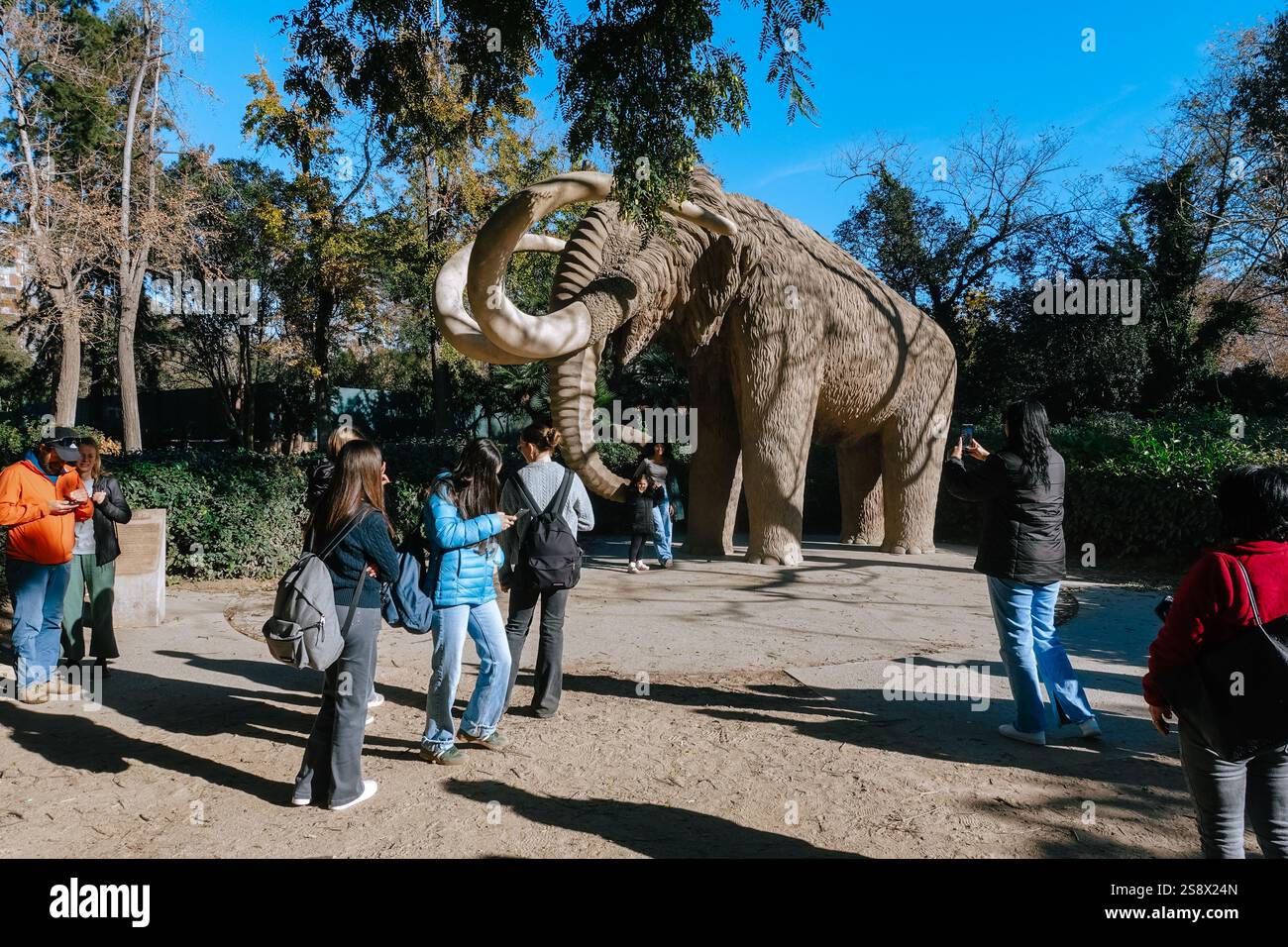 The mamut display in Parc de la Ciutadella features a life-sized ...