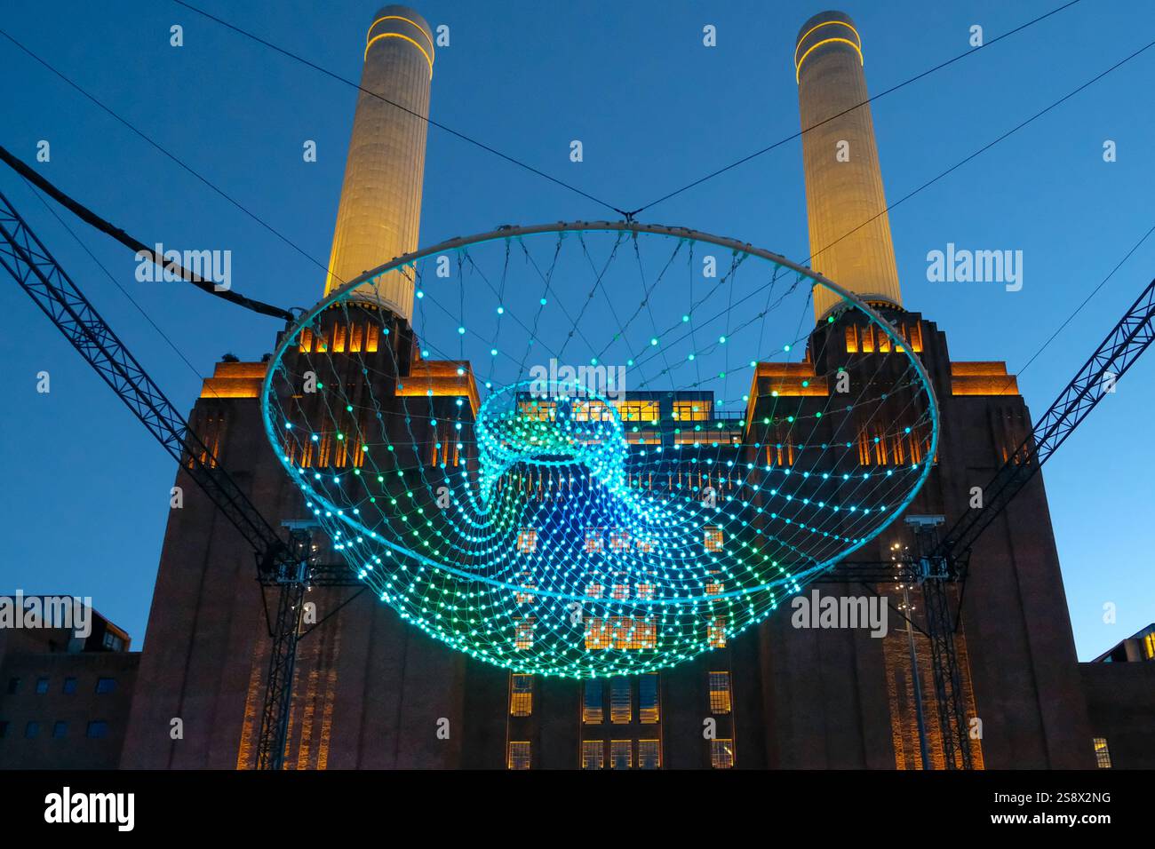 London, UK. 23rd January, 2025. Parabolic Lightcloud by artists Amigo ...