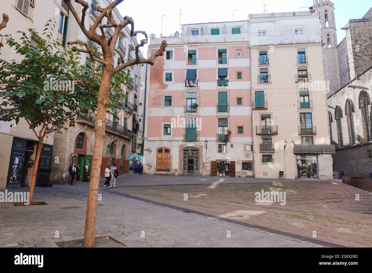 El Born is a charming historic neighborhood in Barcelona, Spain Stock ...