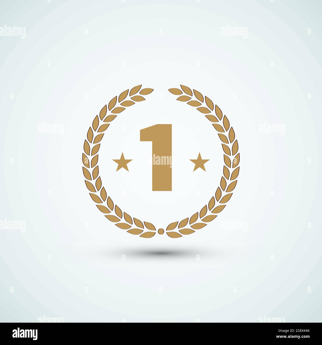 Number one logo icon design template illustration Stock Vector Image ...