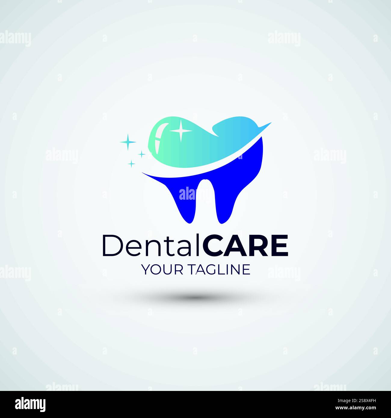 Dental care and dentistry logo design template new Stock Vector Image ...