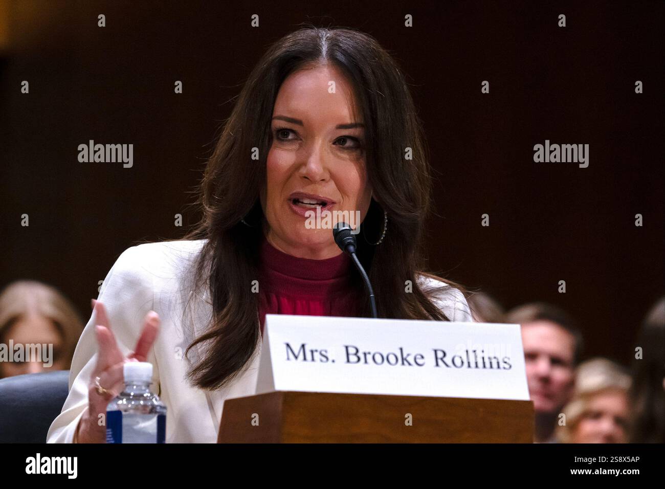Washington Dc, New York, USA. 23rd Jan, 2025. Brooke Rollins testifies ...