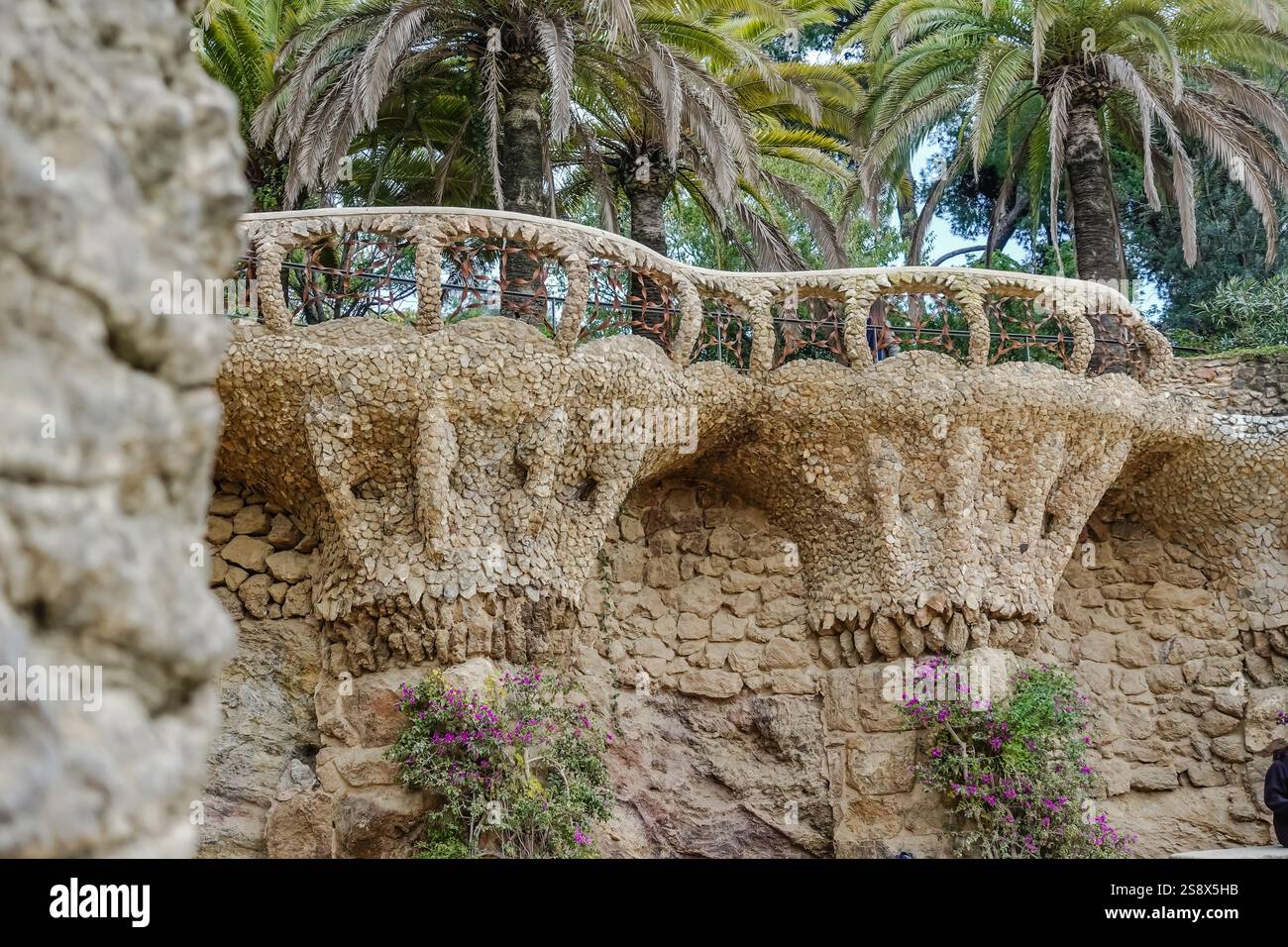 Park Güell in Barcelona, architected by Antoni Gaudí, is renowned for ...