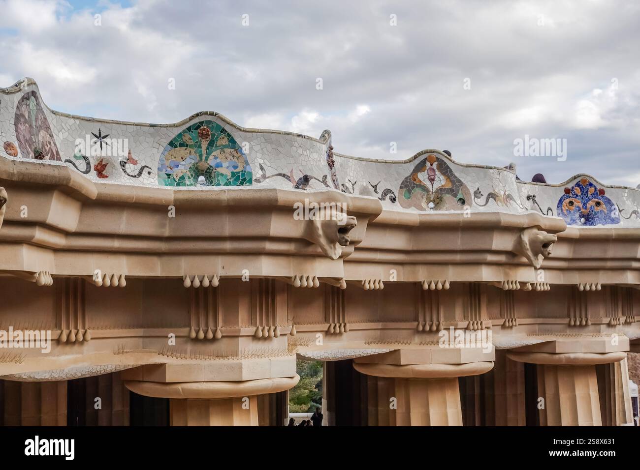 Park Güell in Barcelona, architected by Antoni Gaudí, is renowned for ...