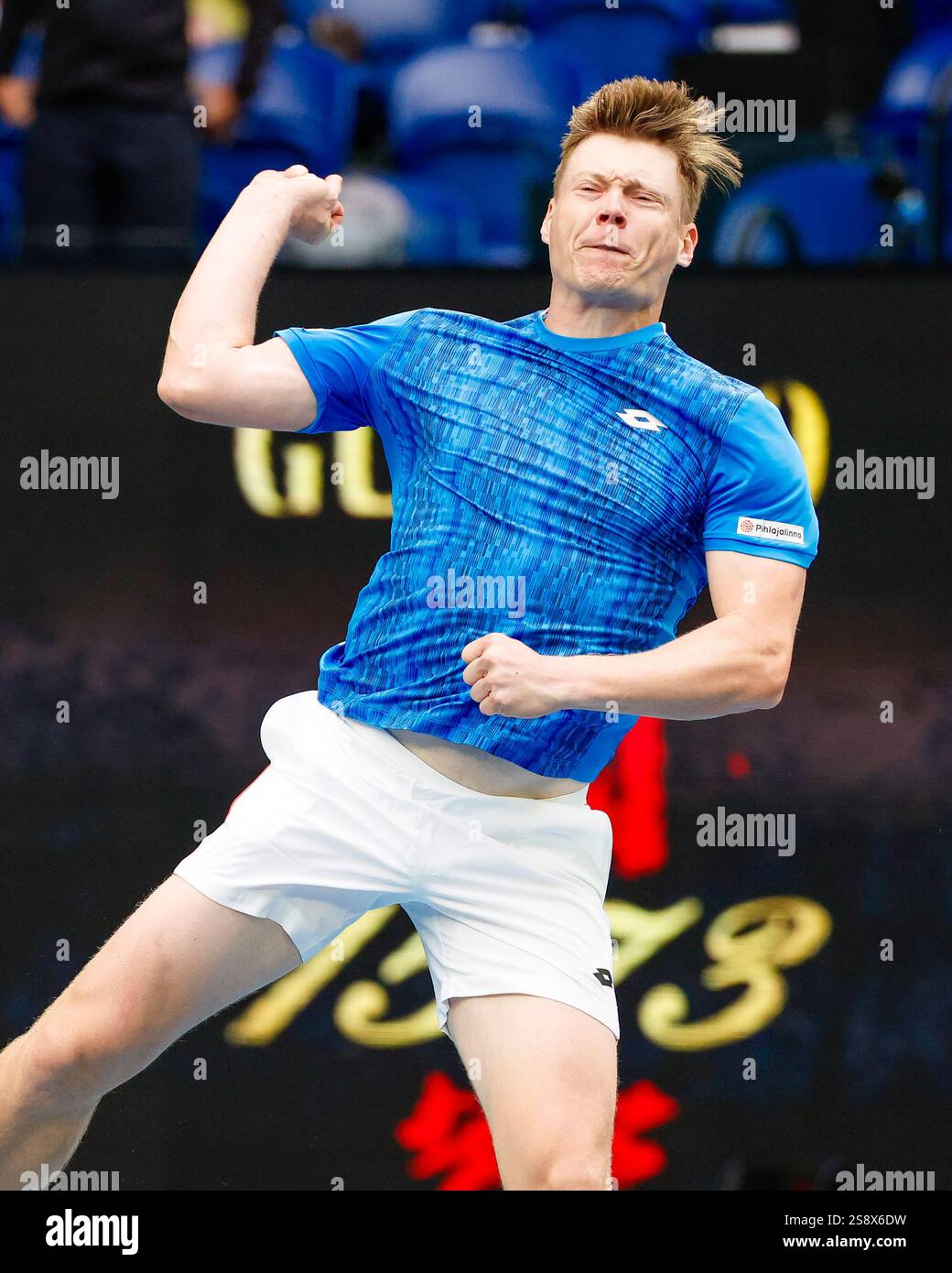 Melbourne, Australia, 23 Jan 2025. Harri Heliovaara (FIN) during the ...