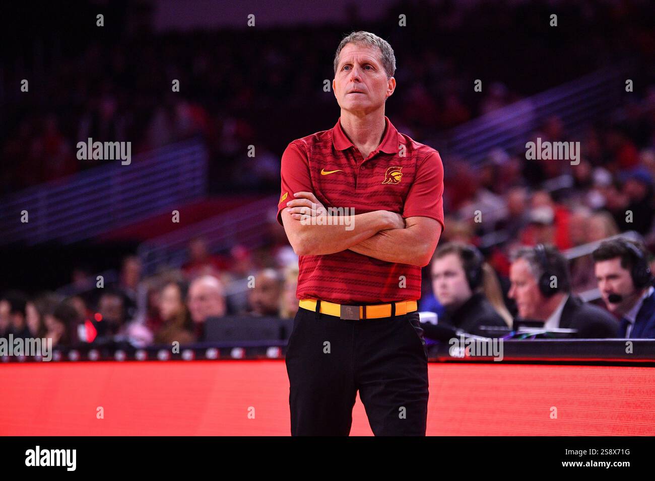 LOS ANGELES, CA - JANUARY 18: USC Trojans head coach Eric Musselman ...