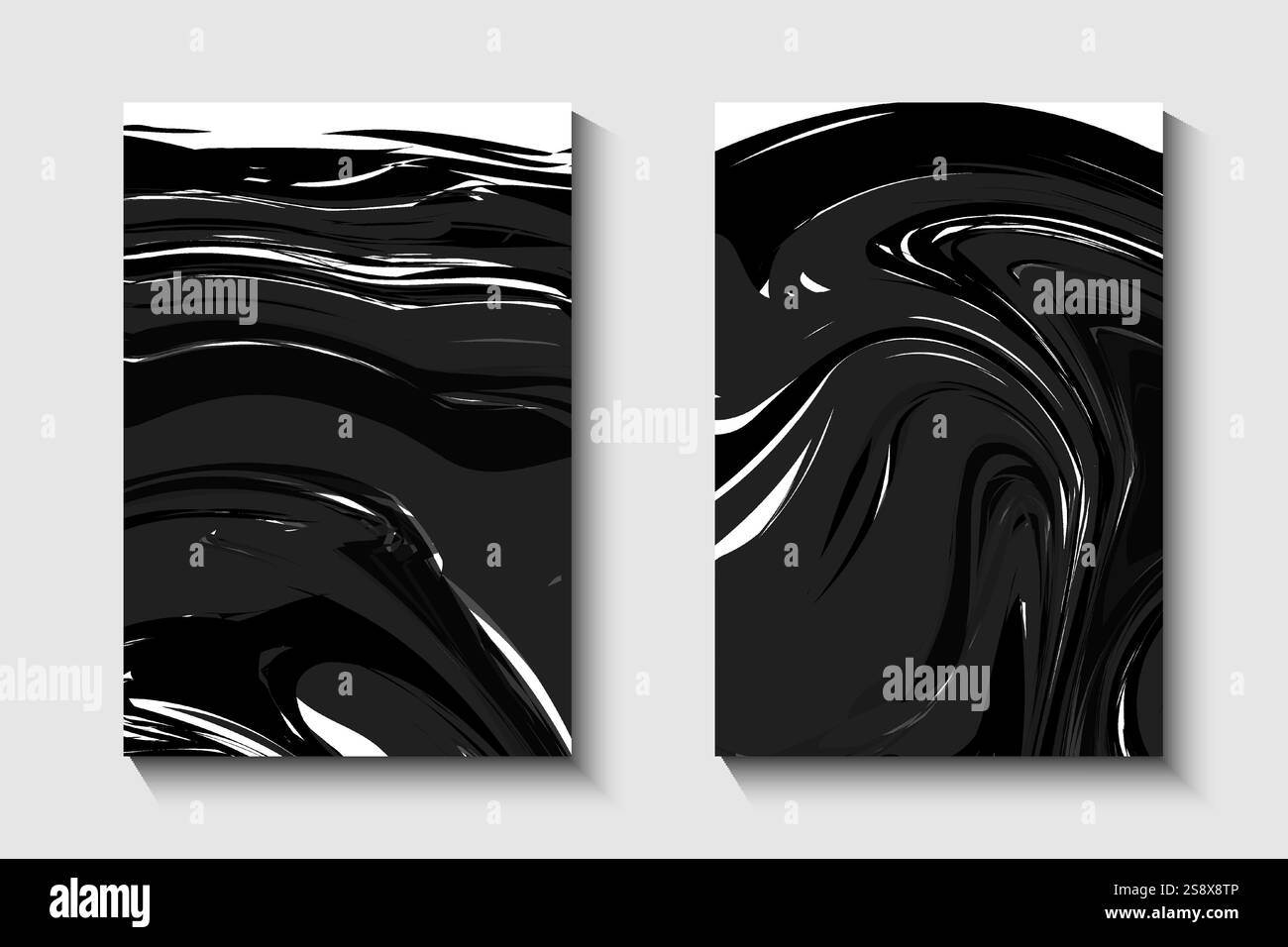 Liquid marble texture abstract black marble textures on a black ...
