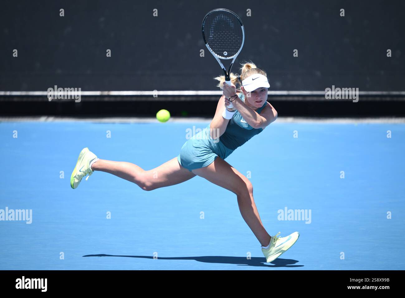 Emerson Jones of Australia during her Junior Girls’ semi-final match ...