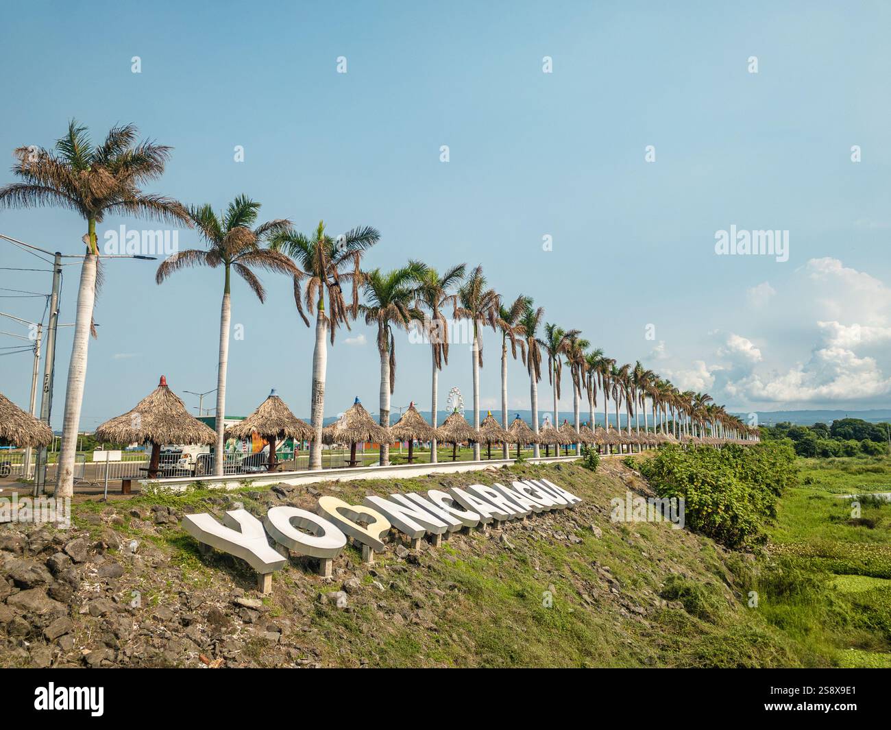 Salvador Allende Pier at Xolotlan Lake - Managua, Nicaragua Stock Photo ...