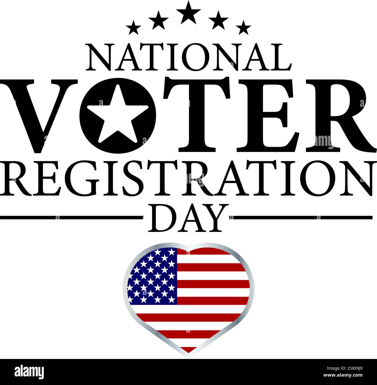 National Voter Registration Day background Stock Vector Image & Art - Alamy