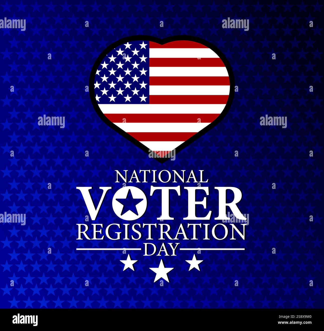 National Voter Registration Day. Holiday concept. Template for ...