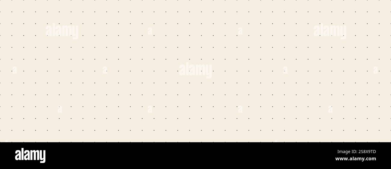 Beige journal planer page with dotted square grid. Simple square graph ...