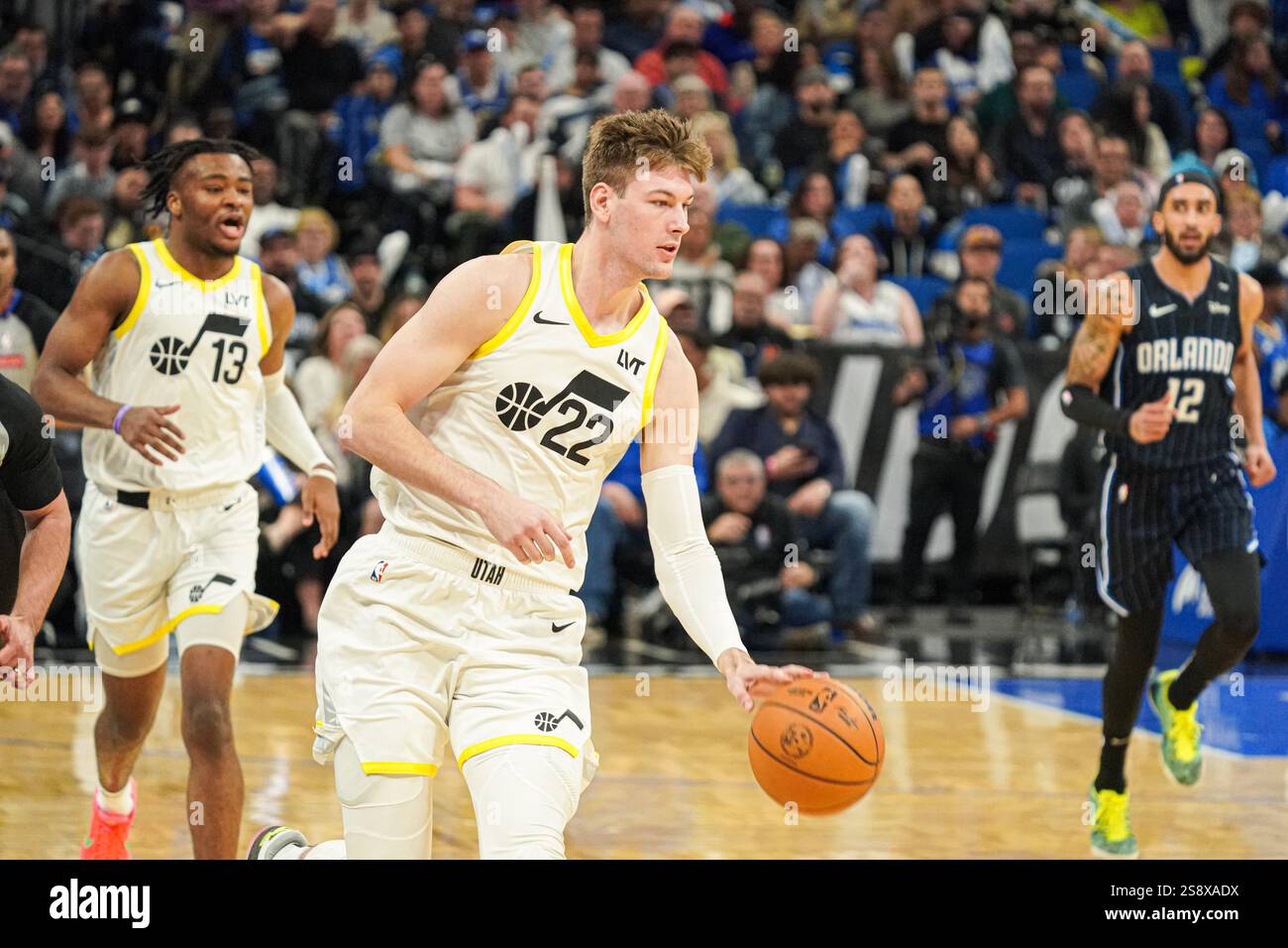 Orlando, Florida, USA, January 5, 2025, Utah Jazz forward Kyle ...