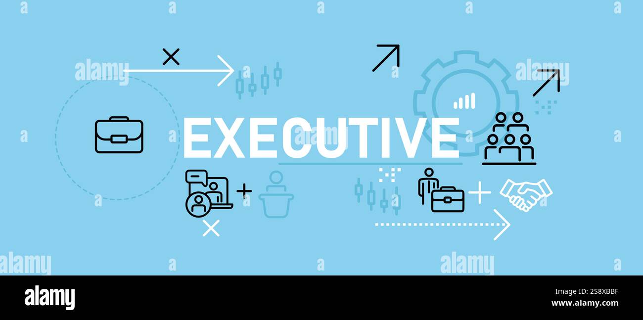 Executive concept highlighting senior leadership C-suite management ...