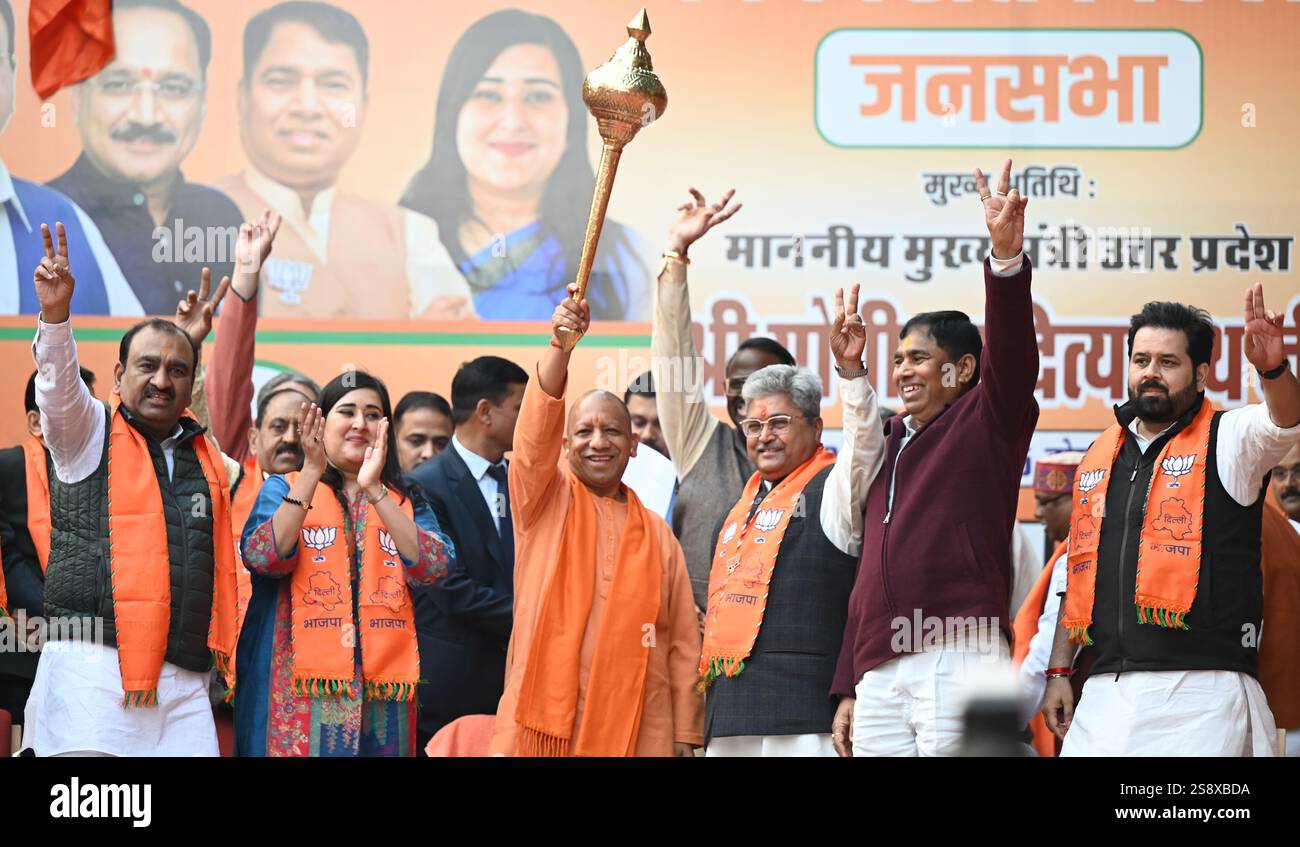 NEW DELHI, INDIA - JANUARY 23: Uttar Pradesh chief minister Yogi ...