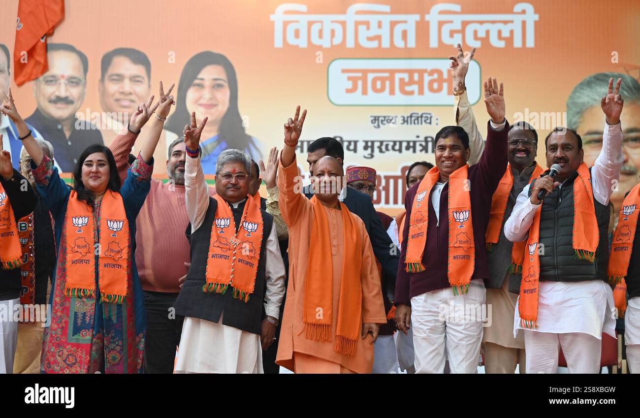 NEW DELHI, INDIA - JANUARY 23: Uttar Pradesh chief minister Yogi ...