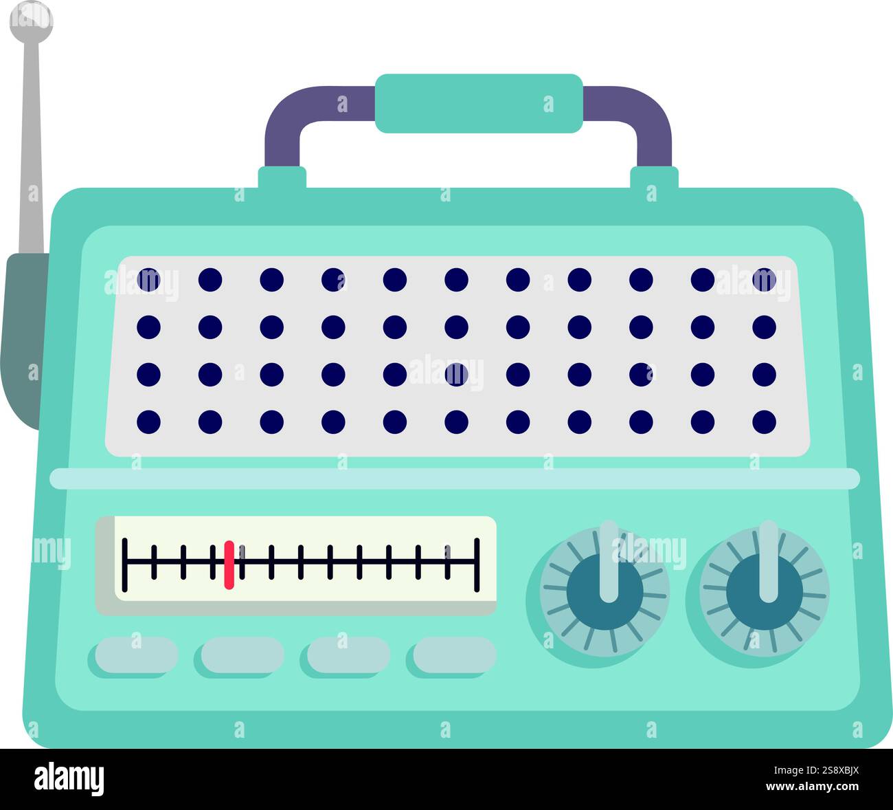 Blue transistor radio Stock Vector Image & Art - Alamy