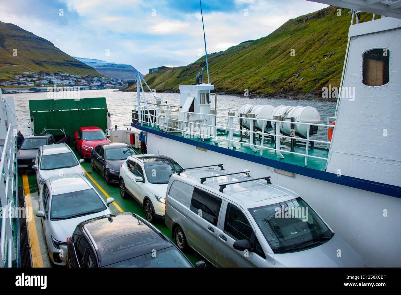 Ferry Transport to Kalsoy Island - Faroe Islands Stock Photo - Alamy