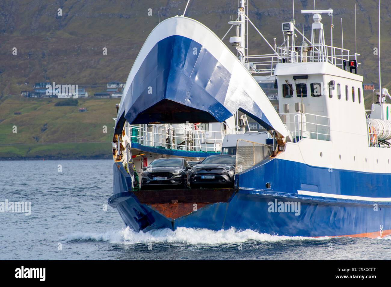 Ferry Transport to Kalsoy Island - Faroe Islands Stock Photo - Alamy