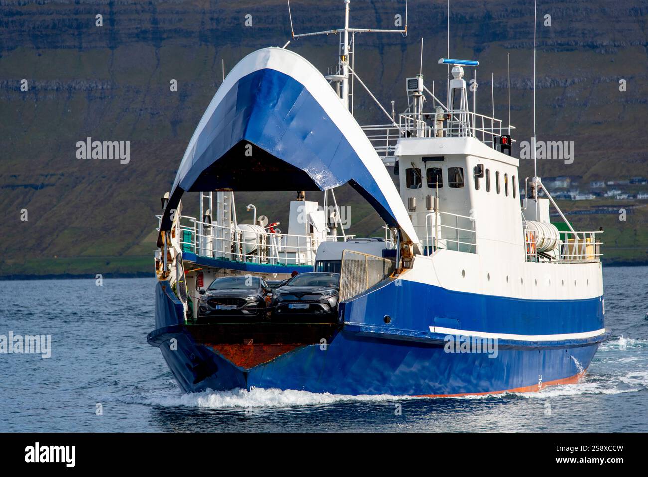 Ferry Transport to Kalsoy Island - Faroe Islands Stock Photo - Alamy