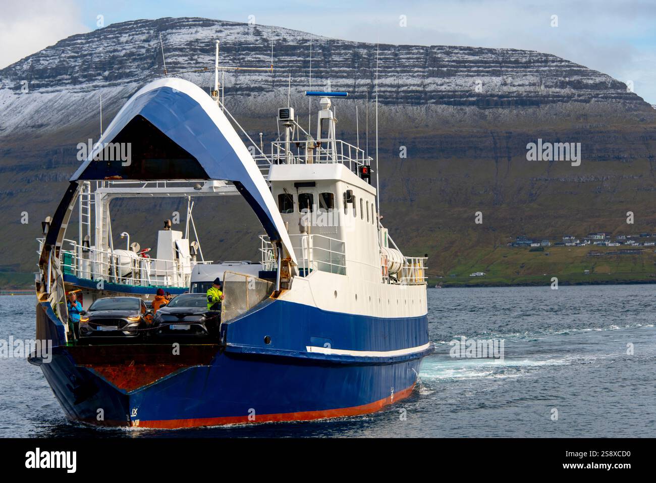 Ferry Transport to Kalsoy Island - Faroe Islands Stock Photo - Alamy
