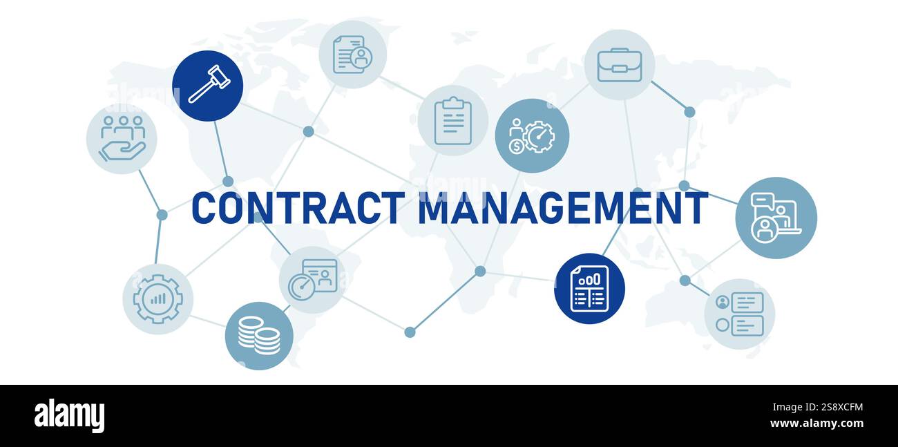 Contract Management Agreement Document Featuring Employment and Partnership Concepts with ...