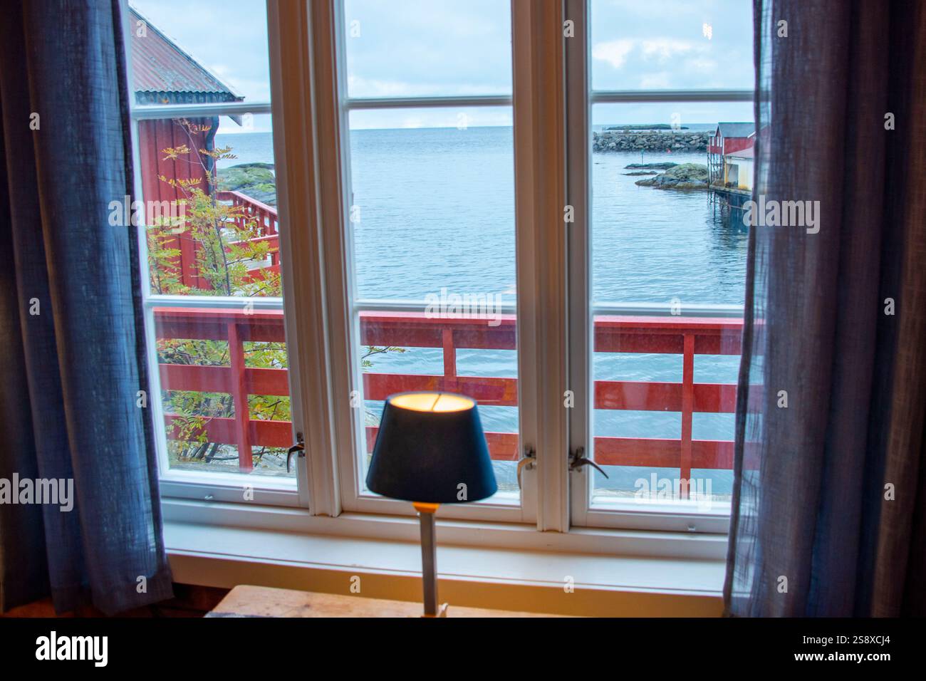 Traditional Rorbu House in Town of Å - Lofoten - Norway Stock Photo - Alamy