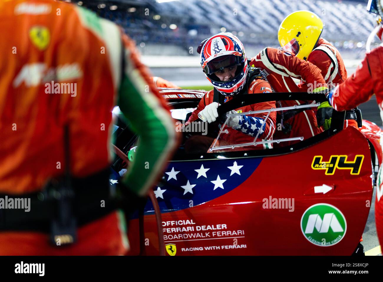 MANN Simon (usa), Af Corse, Ferrari 296 GT3, portait during the Rolex ...