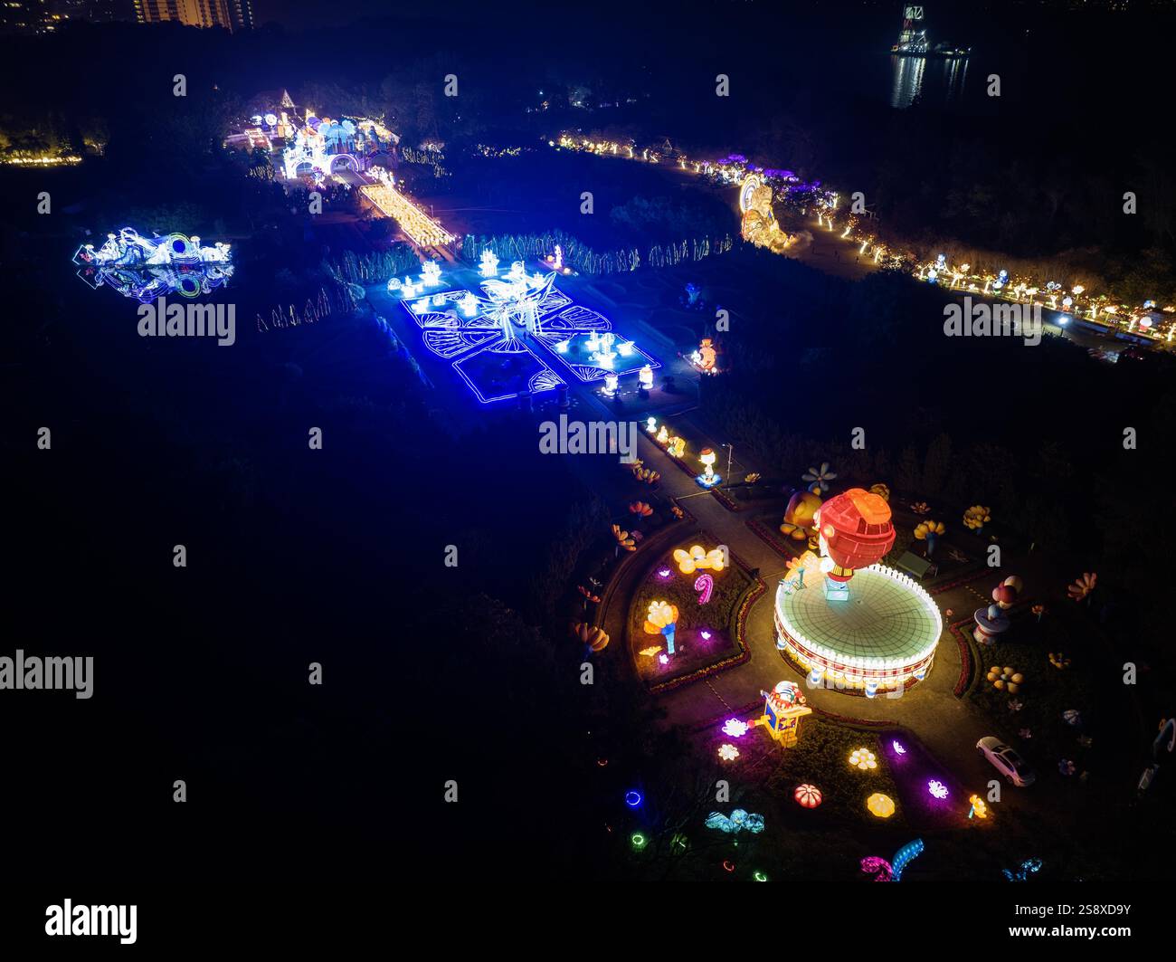 The 2025 Greater Bay Area Lantern Carnival gets ready in Guangzhou City, south China's Guangdong ...