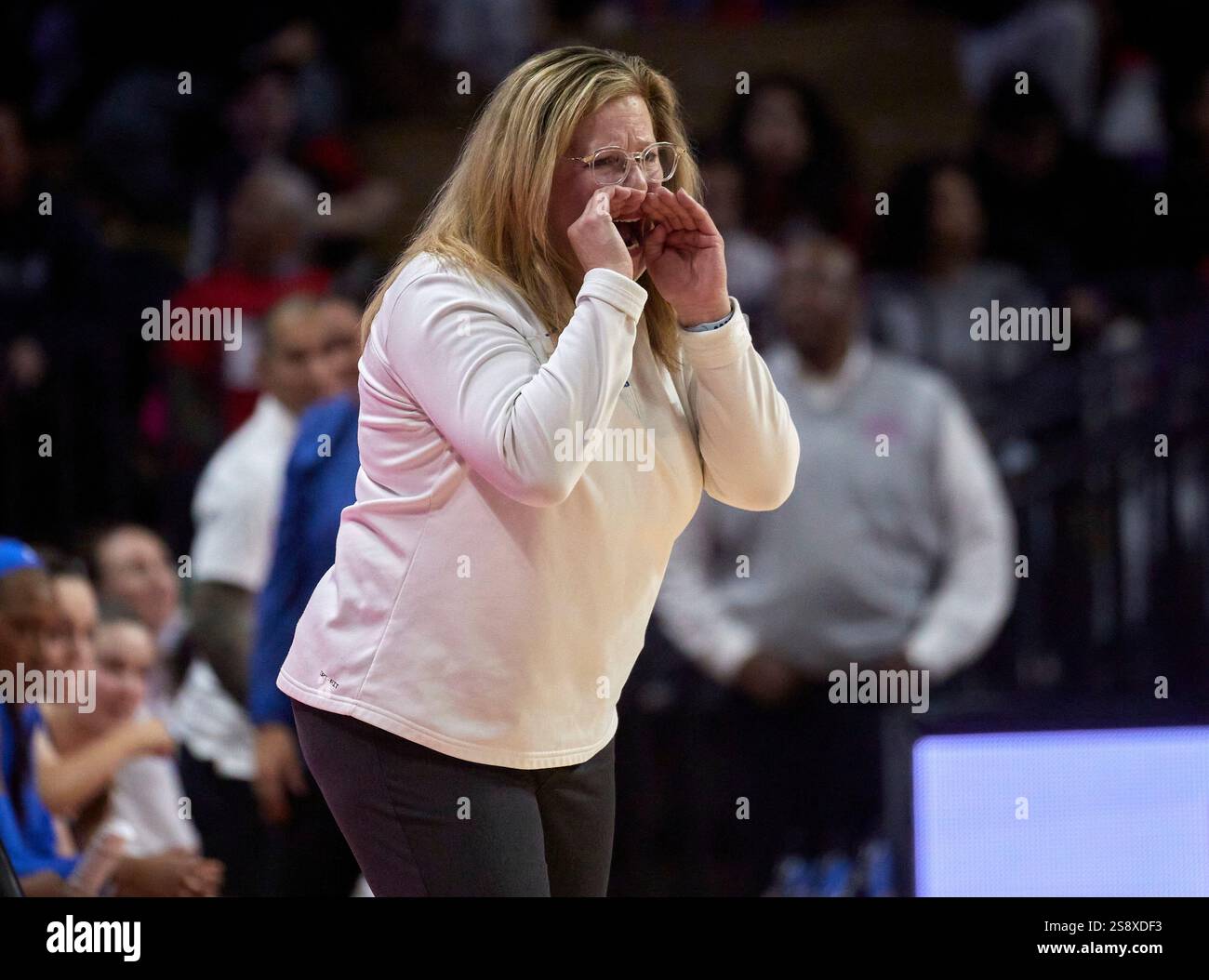 UCLA Bruins head coach Cori Close against the Rutgers Scarlet Knights ...