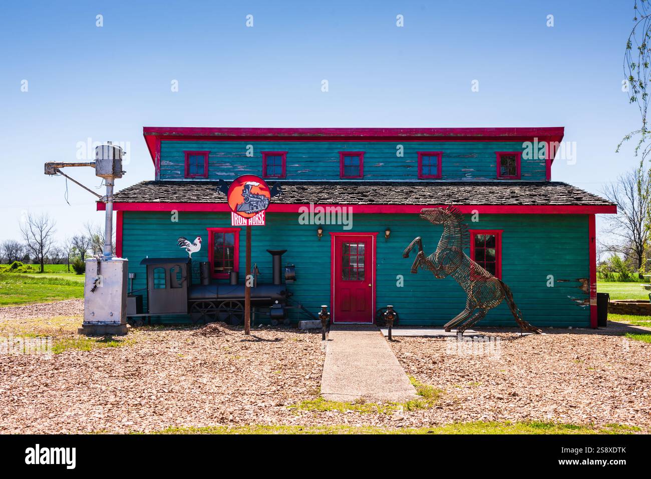 Carthage, MO USA - April 28, 2018: Cackleberry Arch Park - Red Oaks II ...