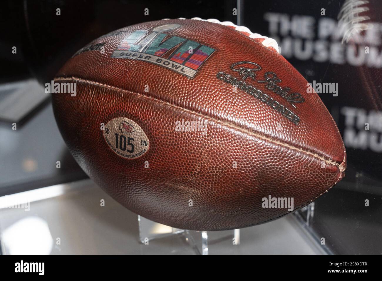 New York, NY, 23 January 2025: Kansas City Chiefs game used football ...