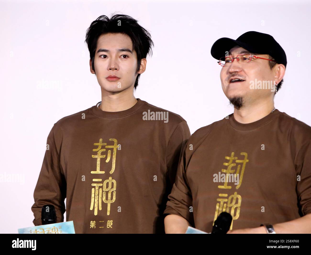 Chinese Actor And Model Yu Shi Left Attends An Activity In Xian City Northwest Chinas