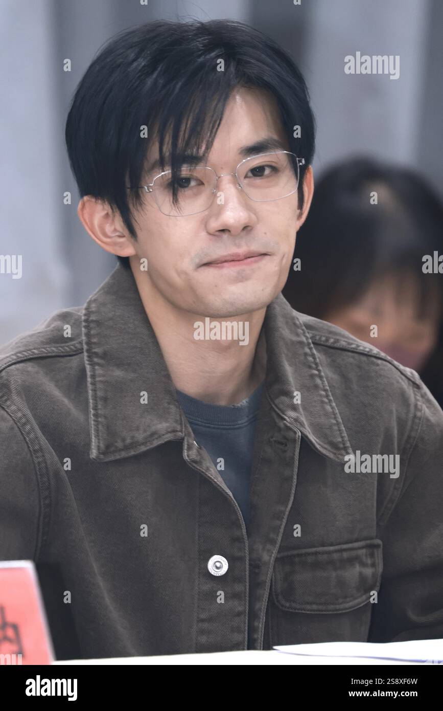 Chinese actor, dancer and singer Jackson Yee attends an activity in Beijing, China, 23 January ...
