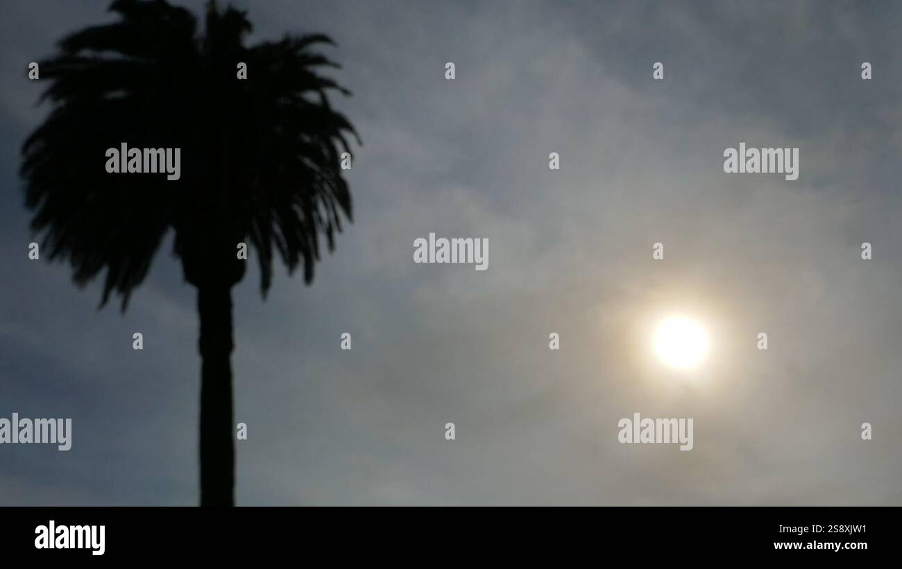 Los Angeles, California USA 22nd January 2025 Smokey Skies with Sun ...